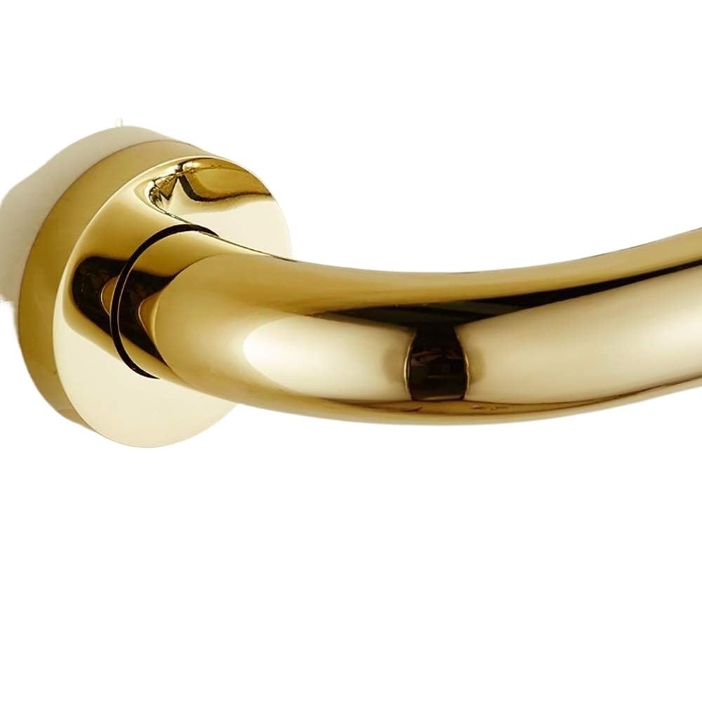 Bathroom Grab Bars, Brass Grab Bar,Safety Rail Shower Grab Bar Handle,Bathroom Wall Mounted Safety Handrail, Bathtubs Showers Toilet Support Safety Barrier for Disabled Elderl (Color : Rose Gold, S