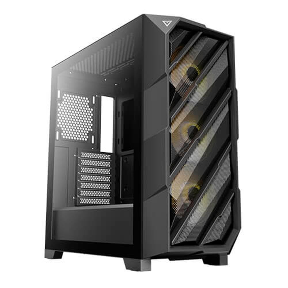 Antec DP503 ATX Mid Tower PC Case, Type-C Gen2, 3 x 120mm ARGB Fans with ARGB & PWM Controller, Up to 2 x 360mm Radiator, GPU Bracket, EATX Gaming PC Case, Black