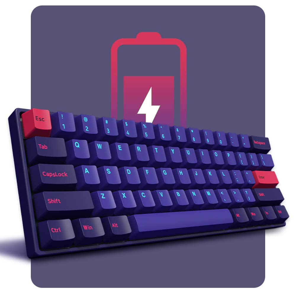 EPOMAKER ACR98 Mini 78-Key Wired Hotswap Mechanical Gaming Keyboard with Acrylic Case & RGB Backlight, Double-Shot PBT Keycaps, NKRO Programmable for Gamers/Mac/Win (Gateron Yellow Switch)