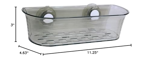 Better Living Products 13871 IMPRESS Large Suction Basket , Smokey Grey