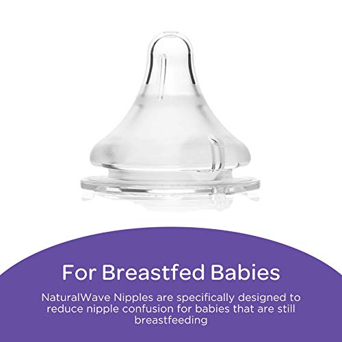 Lansinoh Momma Breastmilk Feeding Bottle with NaturalWave Slow Flow Nipple, 5 Ounces