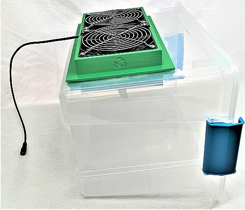 Clean Air Box - DIY Laminar Flow Hood - Mushrooms, Tissue Culture, and More - 3D Printed from Recycled Plastic