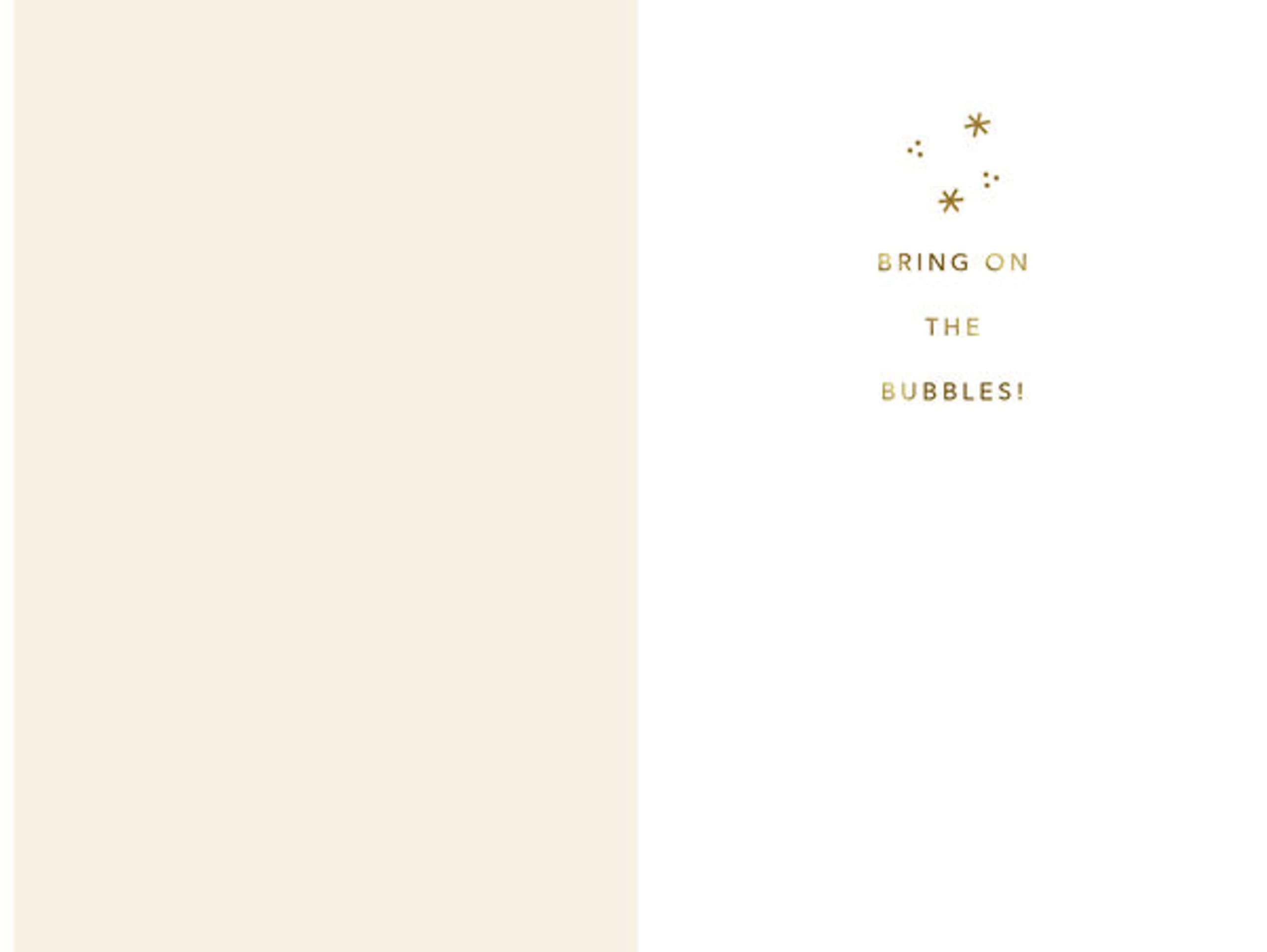 Hallmark Signature Congratulations Card for Graduation (Champagne)