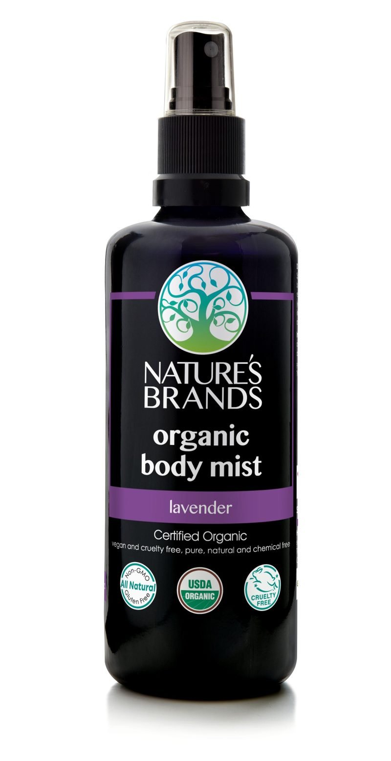 Herbal Choice Mari Organic Body Mist, Lavender; 3.4floz Glass