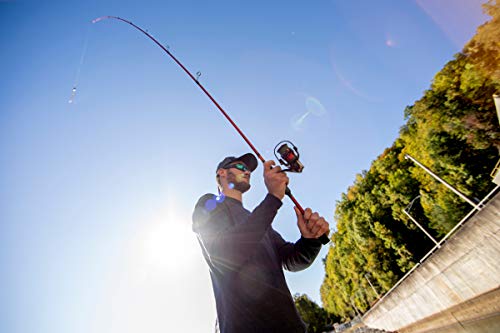 Abu Garcia Veracity Spinning Fishing Rod - VRCTYS66-5, Red, 6'6" - Medium