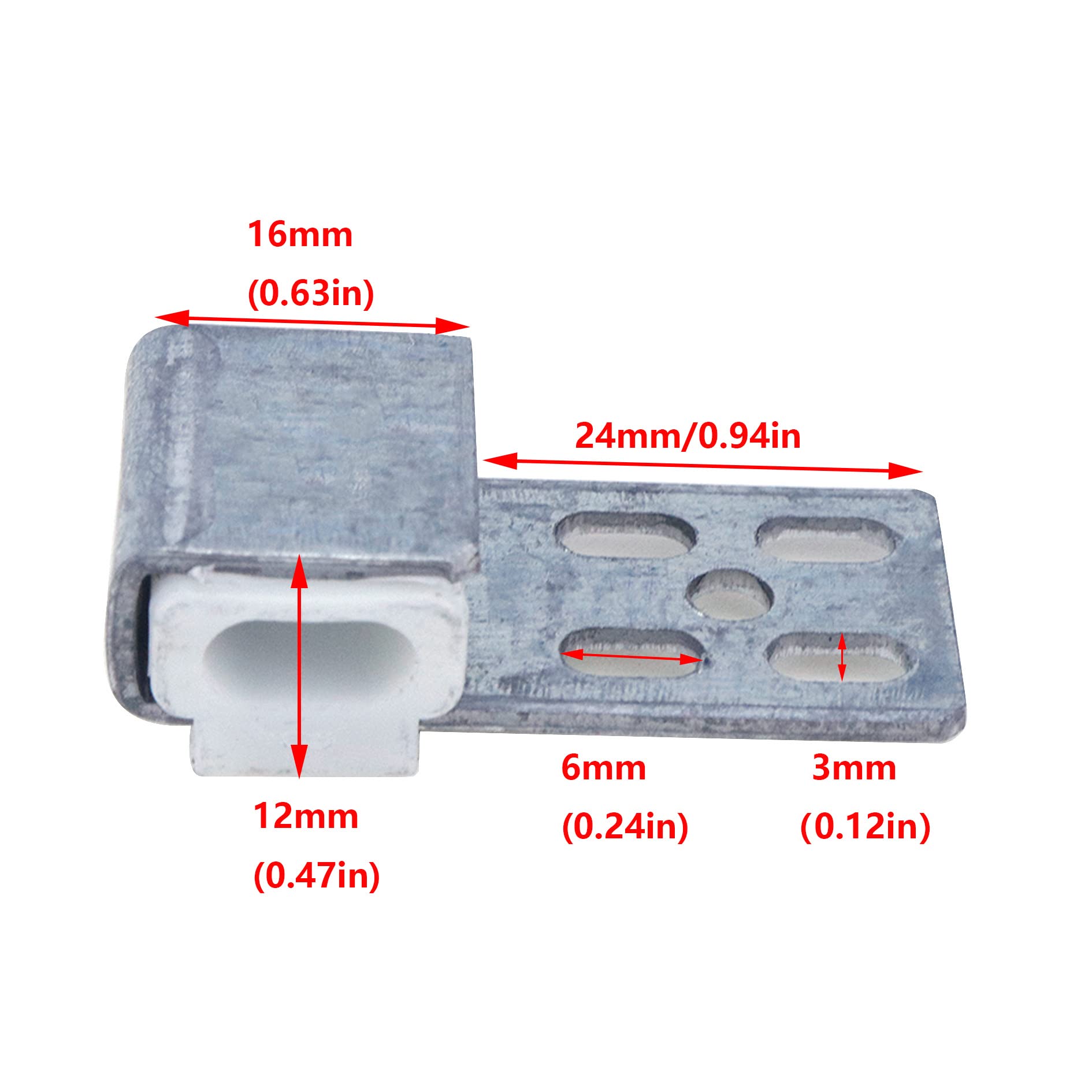 Antrader Couch Spring Repair Kit, 10Pcs Iron Upholstery Furniture Spring Clips for Sofa,Chair,Couch,Bed Spring Clips Repair Parts with Screws