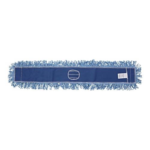 Boardwalk BWK1148 48 in. x 5 in. Cotton/Synthetic Blend Dust Mop Head - Blue