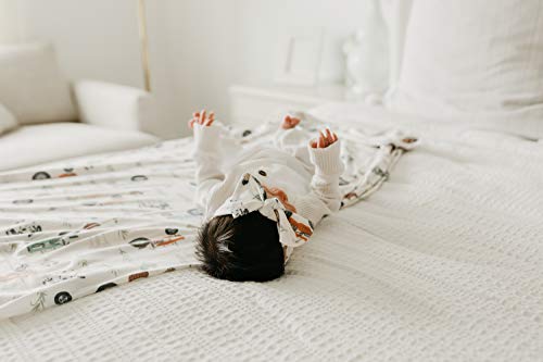 Large Premium Knit Baby Swaddle Receiving Blanket"Jo" by Copper Pearl