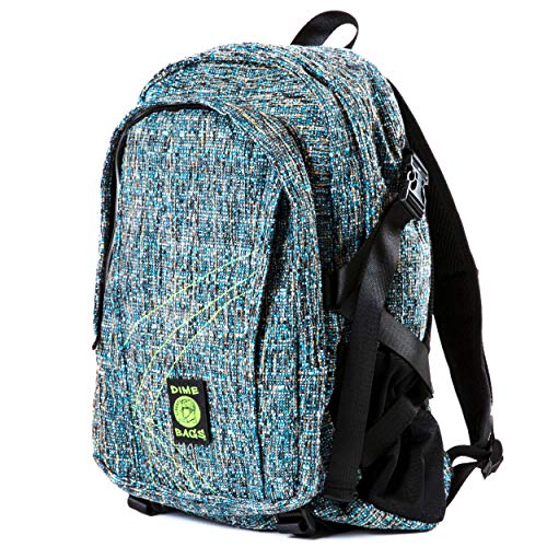 DIME BAGS Urban Hemp Backpack | Original Hemp Backpack for All Genders | Includes Secret Pocket & Removable Airtight Poly Bag (Glass)