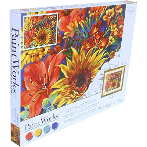 Dimensions Paint by Number, 14" x 11", Multicolor 4 Piece