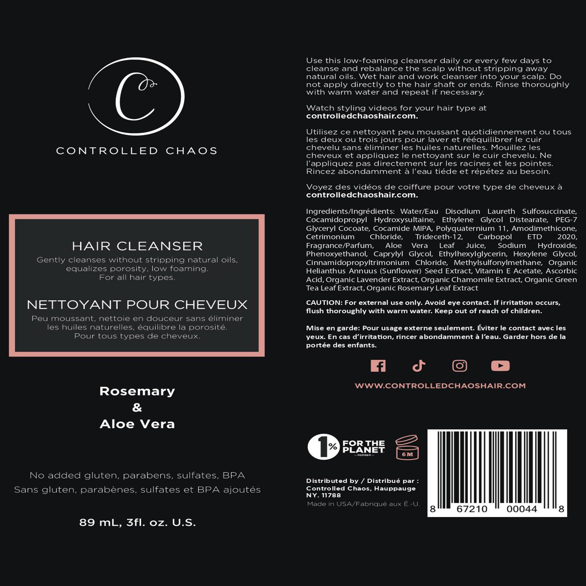 Controlled Chaos Hair Moisturizer for Curly Hair - Paraben & Sulfate Free, Moisturizes & Defines Extra Dry, Curly & Coarse Hair, Leave-in Hair Conditioner - 8 oz