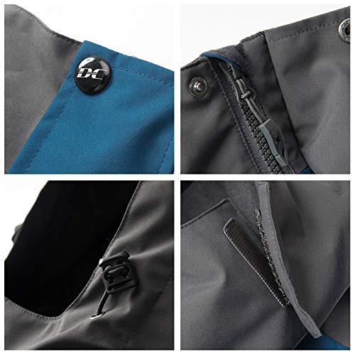 Diamond Candy Men's Waterproof Rain Jacket with Hood Lightweight Raincoat Outdoor Windproof Windbreaker for Hiking Travel