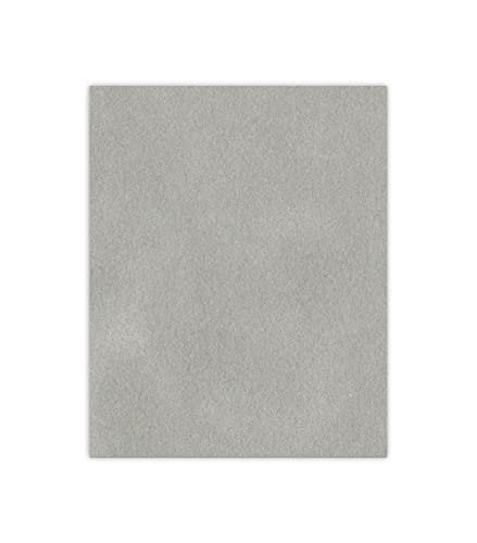 CountryArtHouse Smoke Suede Acid Free 8x10 Backing Board - Uncut Photo Mat Board - 1 Sheet