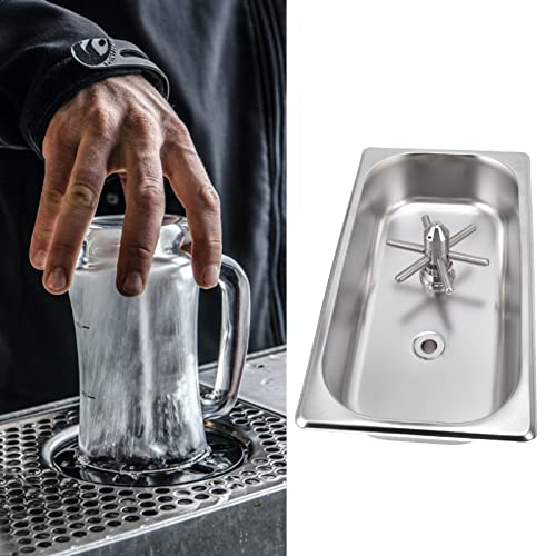Glass Cup Washer, Rustproof Glass rinser Auto rotation Thickened For Kitchen(medium B-1212-01)