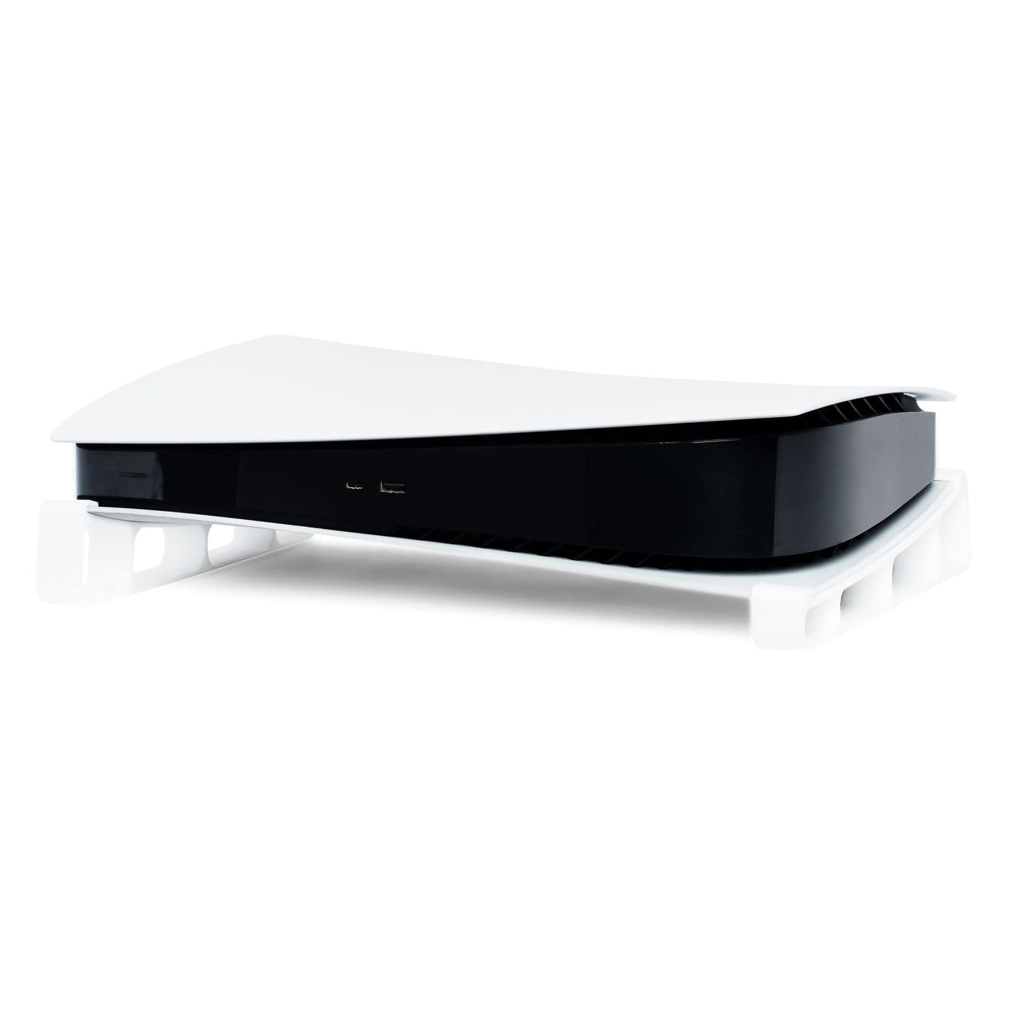 Glistco Skates - Horizontal Stand compatible with PS5 - Digital Edition (White)
