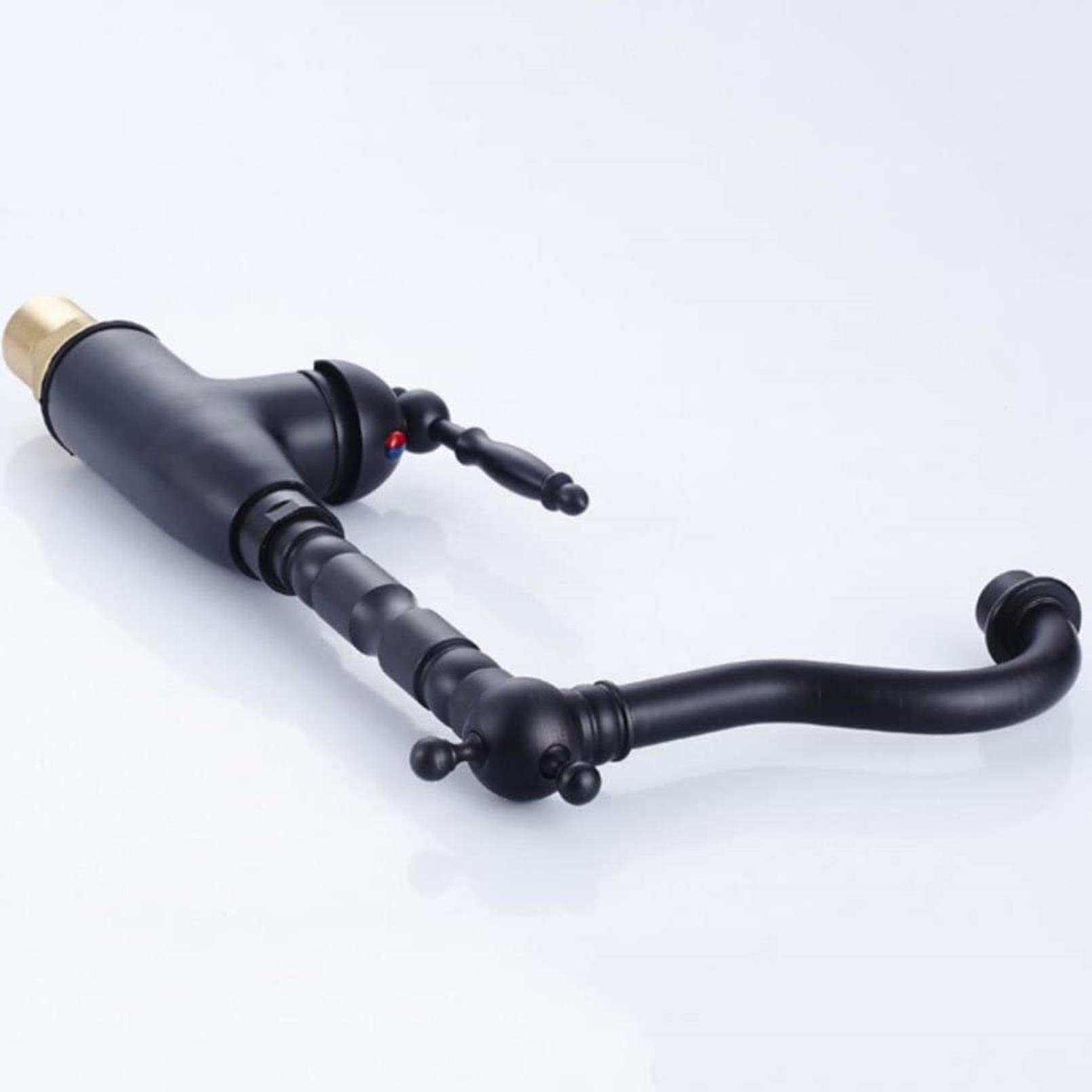 Bathtub Faucet Antique Black Kitchen Taps Single Lever Sink Mixer Tap 360 Degree Swivel Spout Water Faucet in Brass