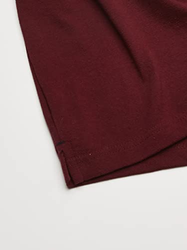 Dickies Men's Short Sleeve Pique Polo, Burgundy, Large
