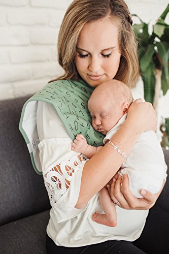 Copper Pearl Baby Burp Cloth Large 21''x10'' Size Premium Absorbent Triple Layer 3-Pack Gift Set “Chip Set