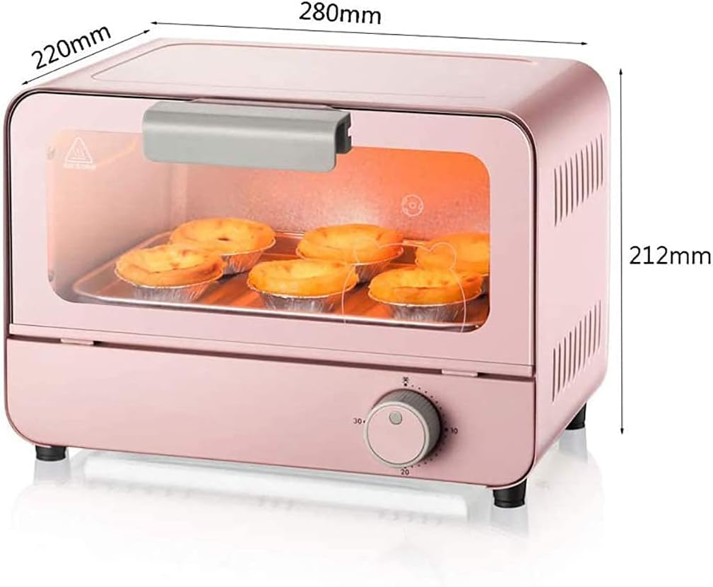 9L Mini Oven,with 800W Adjustable Temperature 50-230 ℃ and 30 Minutes Timer Household Baking Multifunctional Cake Oven (Blue) (Blue)