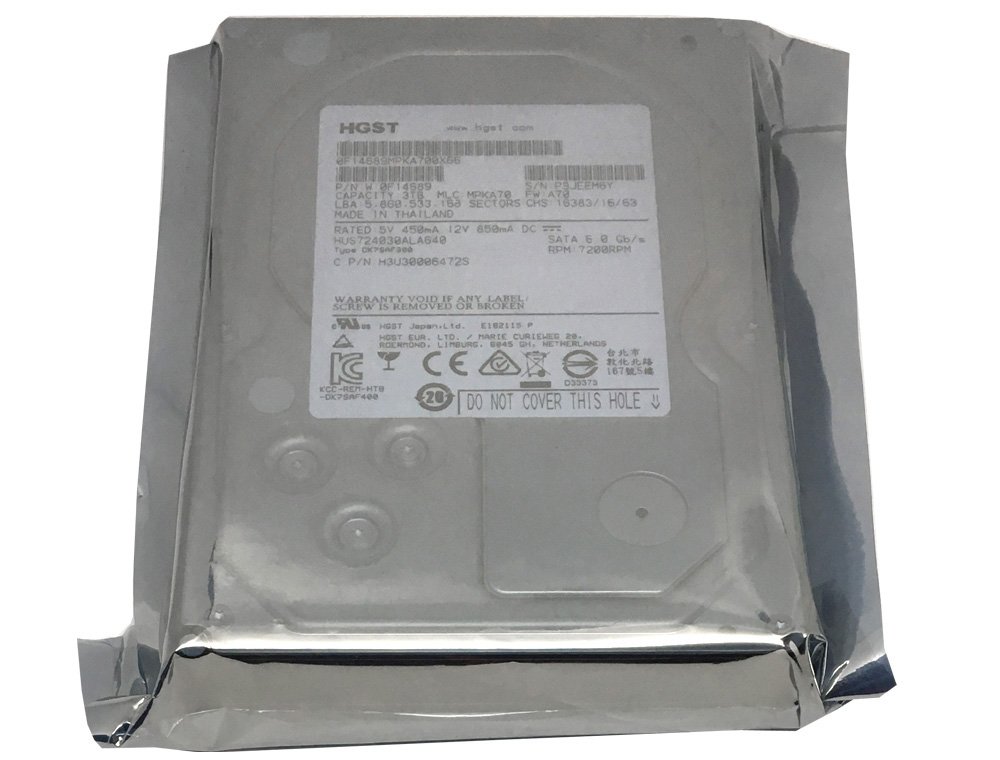 HGST Ultrastar 7K4000 3TB 7200RPM 64MB Cache SATA 6.0Gb/s 3.5" Internal Hard Drive (Enterprise Grade) HUS724030ALA640 (0F19455) - 5 Year Warranty