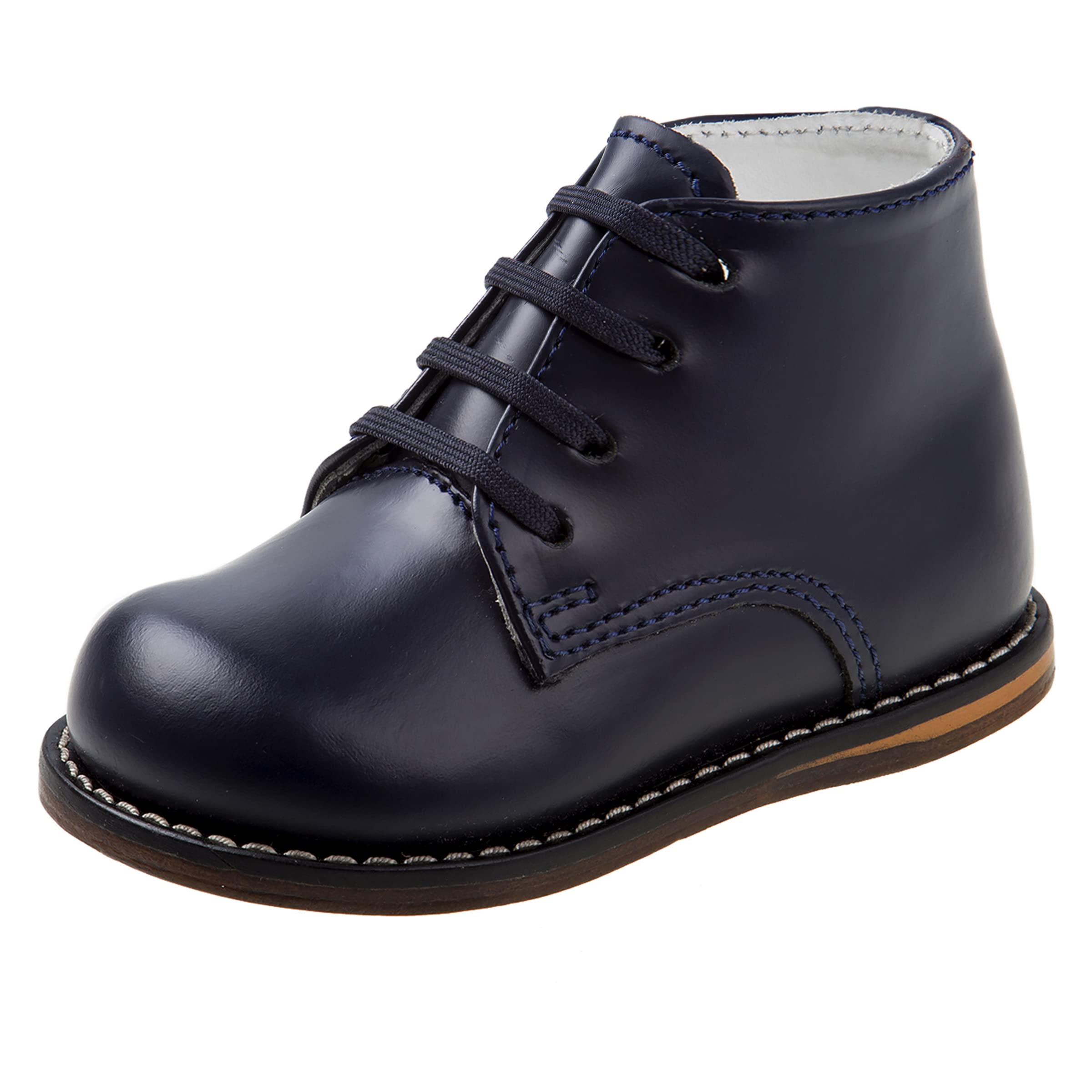 JOSMO baby girls Unisex Walking First Walker Shoe, Navy, 3.5 Infant US