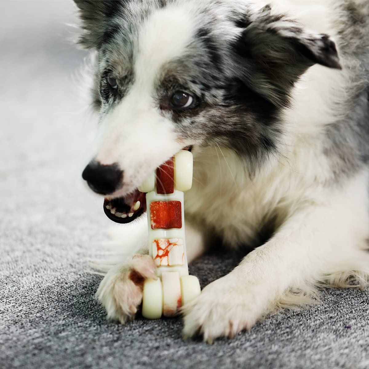 Tikaton Hammerbone Durable Dog Chew Toy for Aggressive Chewers, Beef Flavor Dog Toy, Medium