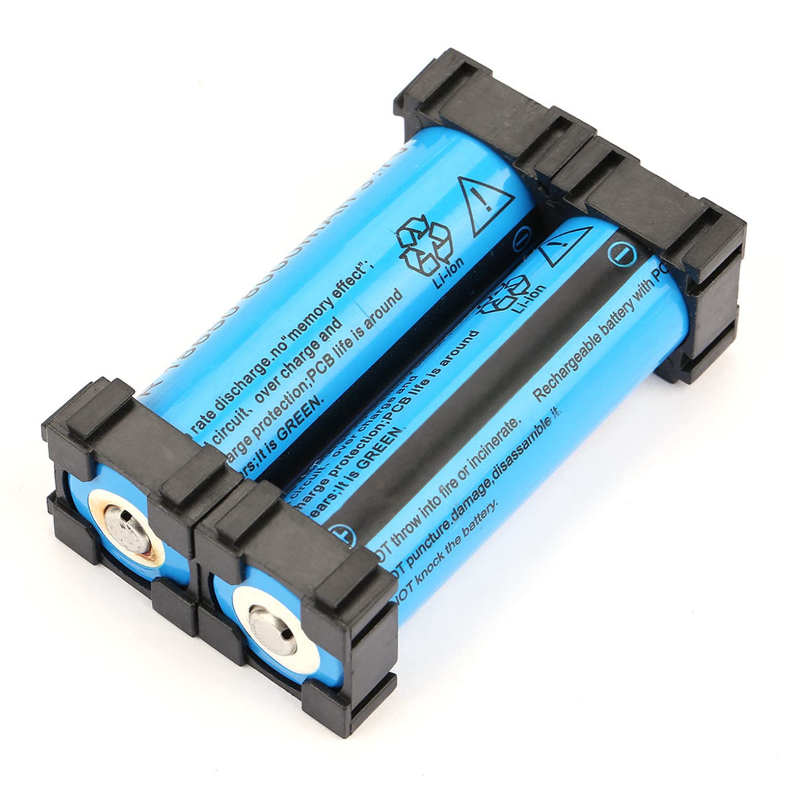 Walfront 100PCS Li ion Battery Holder Stand Cylindrical Battery Pack Bracket Battery Holder/Organizer - 18.4mm / 0.7in Hole Diameter
