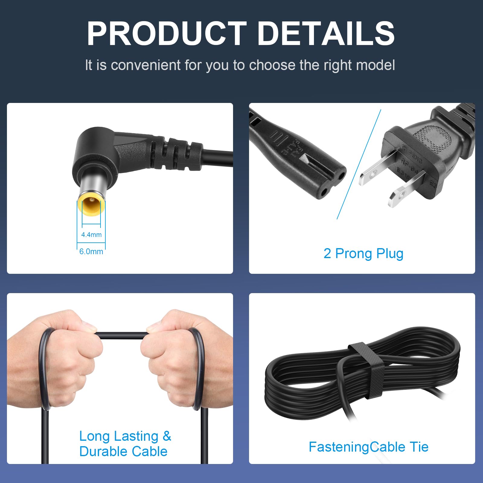 Futurebatt 14V AC/DC Adapter Power Supply for Samsung LTM1555B LTM1555X LTM1755X LTM1775W LCD Monitor +Cord Power Supply Cord