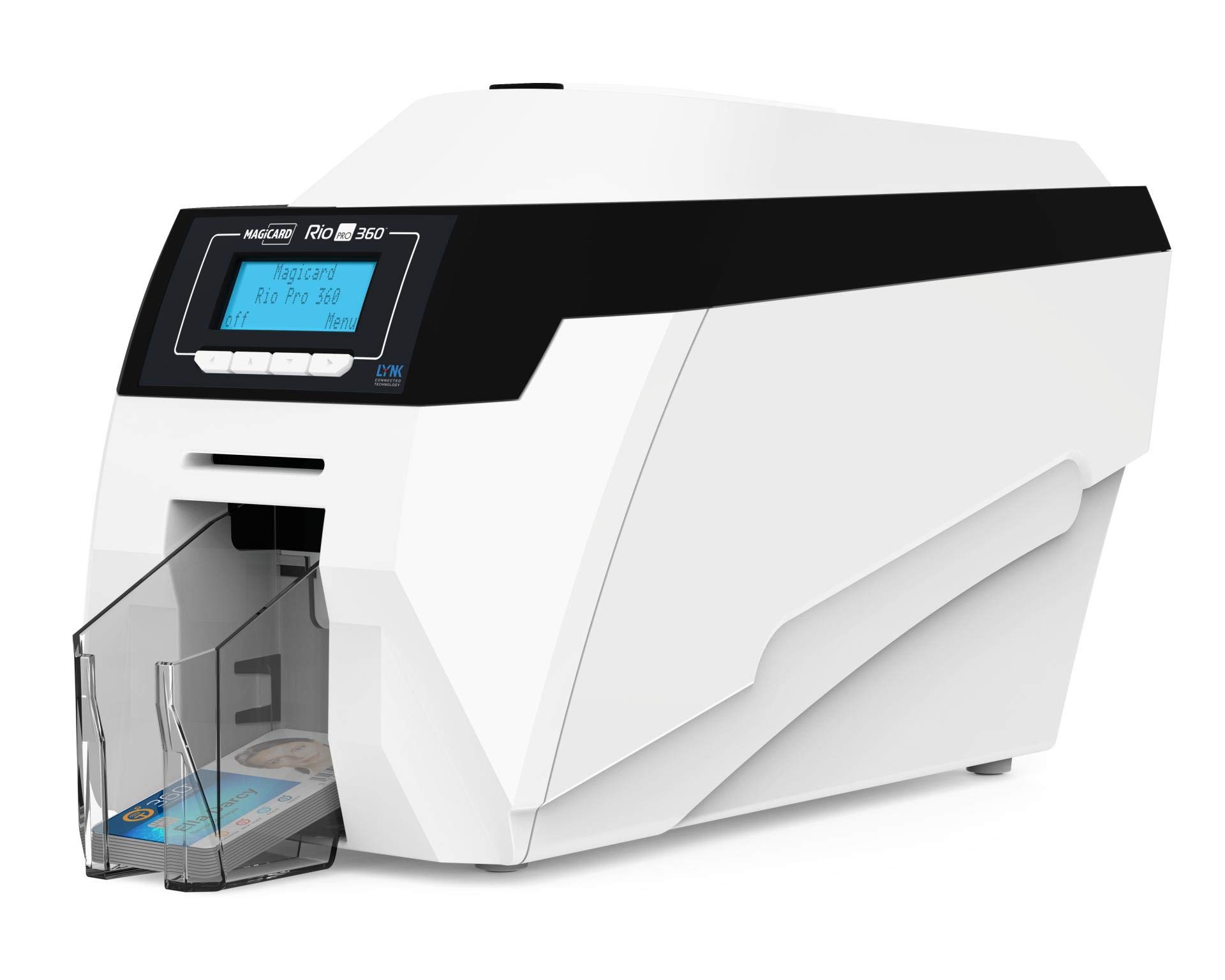 Magicard Rio Pro 360 Dual Sided ID Card Printer & Complete Supplies Package with Bodno Bronze Edition ID Software