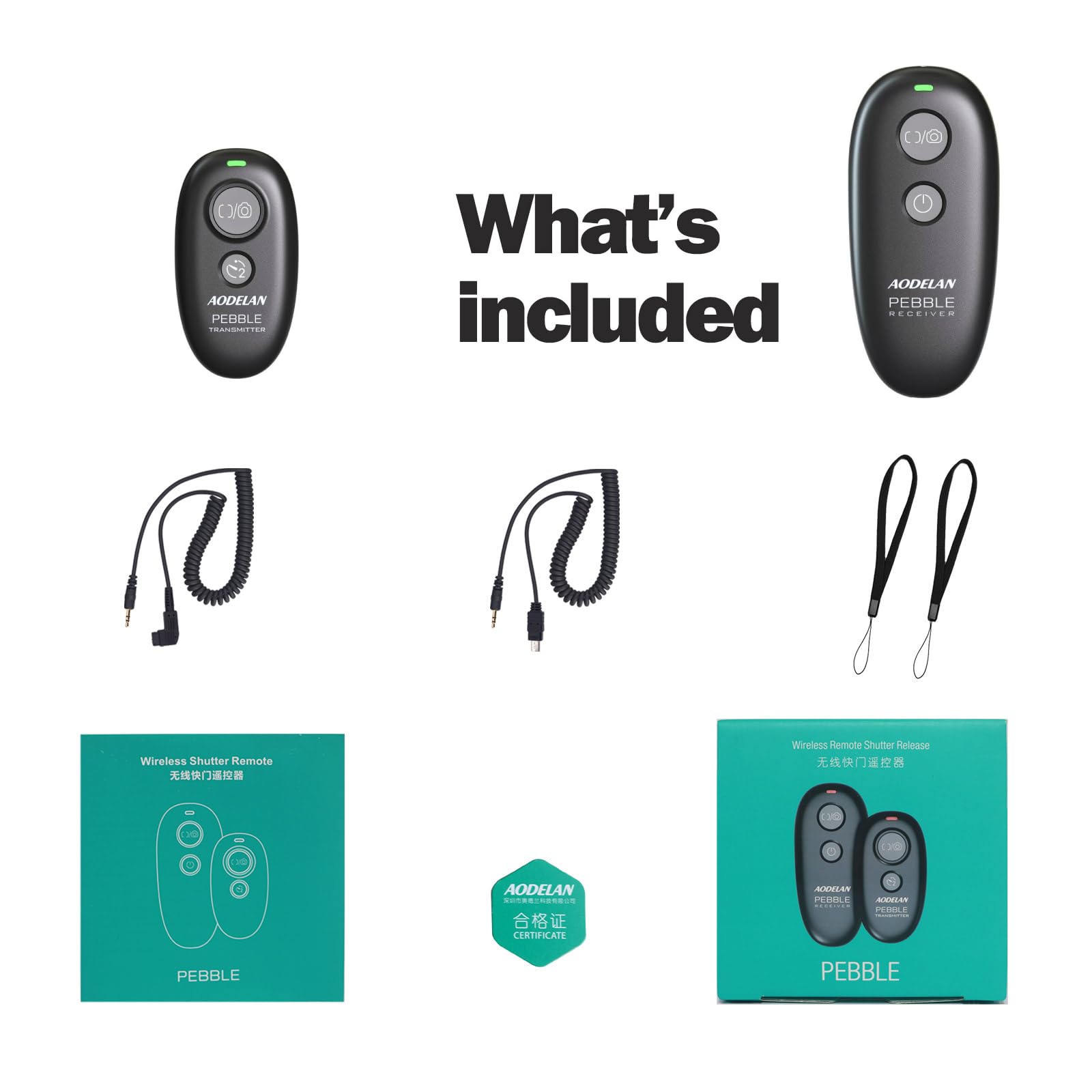 AODELAN Camera Remote Control | Wireless Shutter Release | for Sony a5100 a6000 a6300 a5000 a7 III a7 II a7 a7R III a9 RX100 III RX10M2 | Replaces Sony RM-L1AM and RM-SPR1