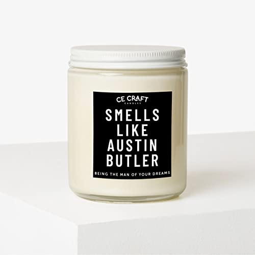 CE Craft Candle - Smells Like Austin Butler Scented Candle β Bourbon Vanilla Scented Candle β Gift for Her, Girlfriend Gift, Pop Culture Candle, Prayer Celebrity Candle Gift