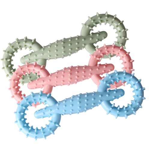 Training Toy for Puppy Lightweight Interactive Exercise - Dog Play Chew Dental Fun Cleaning Teeth Rubber Portable Toy Toothbrush