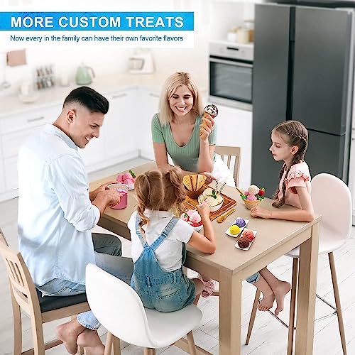 Creami Deluxe Pints, for Ninja Creami Deluxe Pints, Creami Pint Reusable,Leaf-Proof Compatible with NC299AMZ,NC300s Series Ice Cream Makers