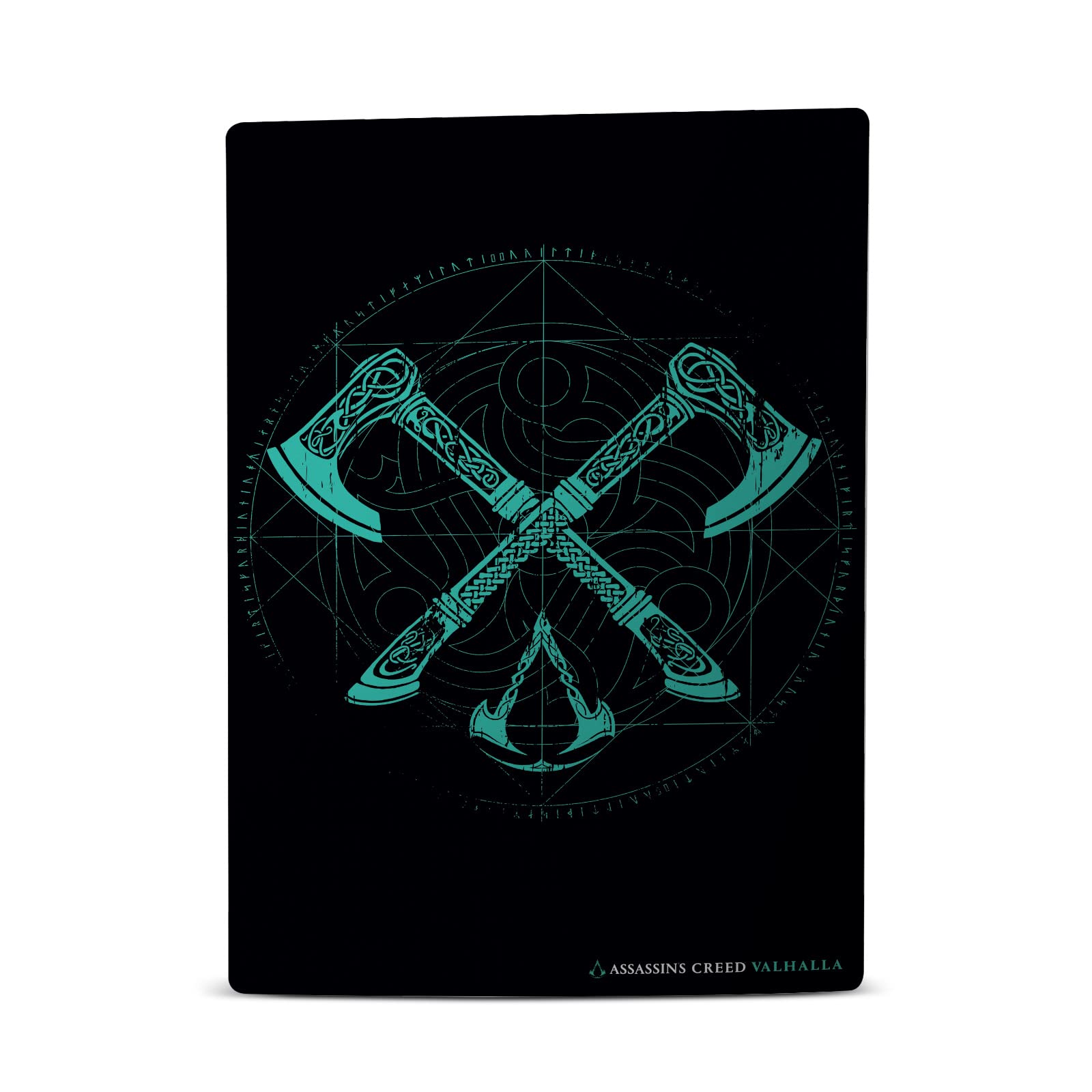 Head Case Designs Officially Licensed Assassin's Creed Dual Axes Valhalla Key Art Matte Vinyl Faceplate Sticker Gaming Skin Decal Cover Compatible With Sony PlayStation 5 PS5 Disc Edition Console