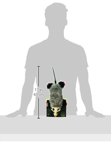 Hyper Pet Real Skinz Plush Dog Toy with Squeaker, Opossum, for All Breed Sizes