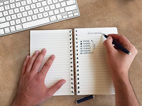 le vent A5 Spiral Dot & Lined Journals - 200 Creamy Pages - High-Quality 100gsm Paper - Durable Hardcover (5" x 8.25") - Perfect for Bullet Journaling, Planning, and Note-Taking - Designed by Artists