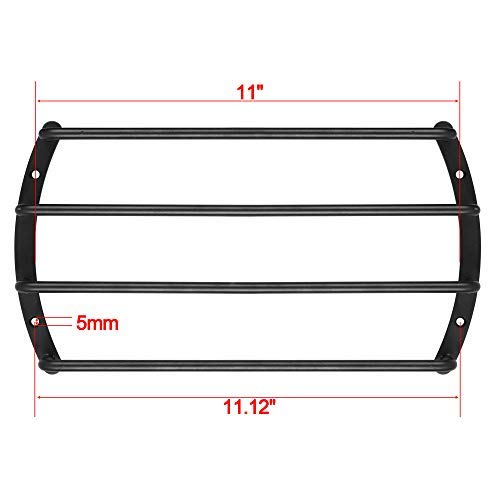 Bluecell Black Color Metal Car Bar Grille Audio Speaker Subwoofer Grill Grille Cover Protector (10" 4 bars)