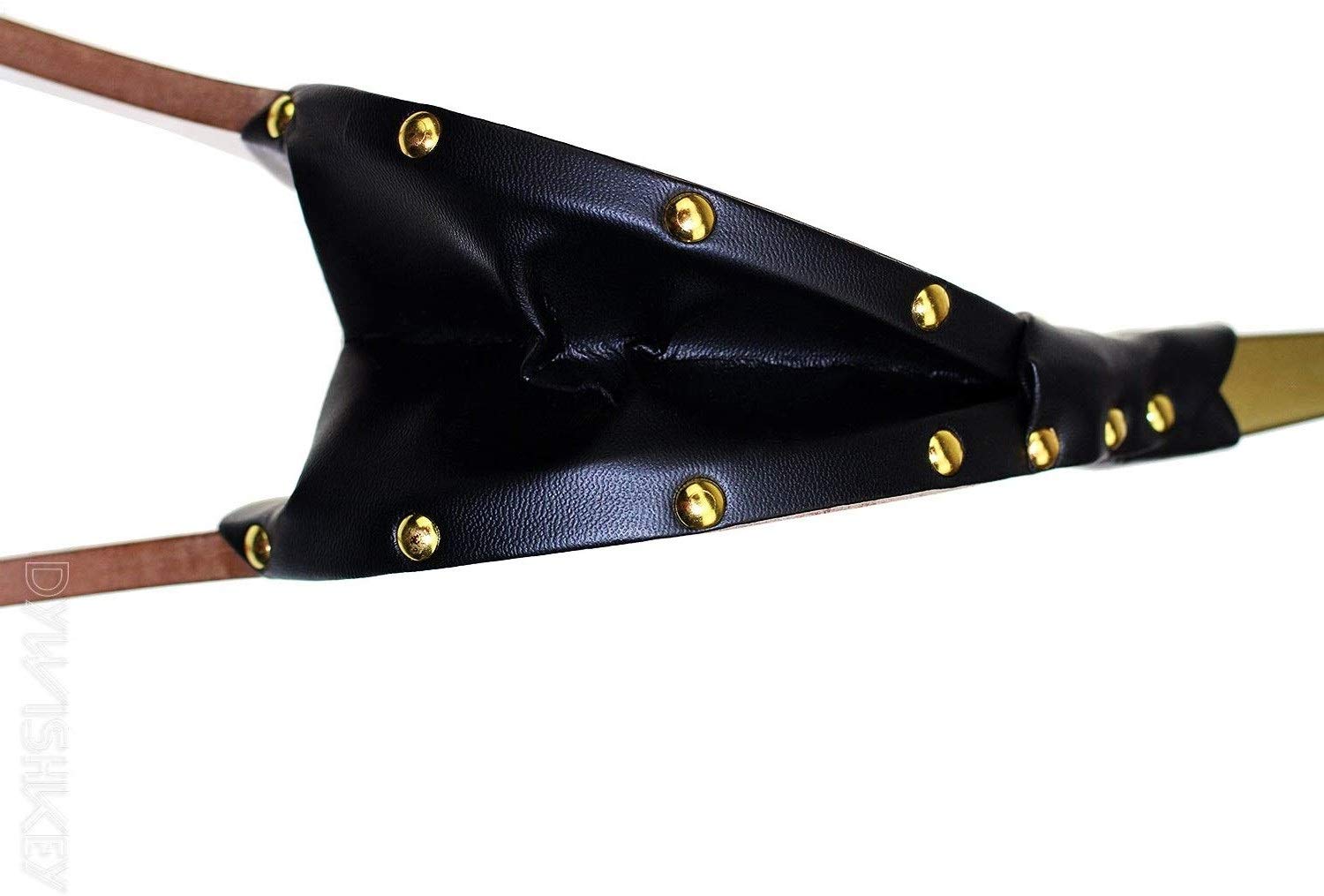 DYWISHKEY Bellows, Fireplace Bellows 15 Inch x 6.5 Inch, Air Bellow Fireplace Blower Leather Bellows Fire Bellows for Fireplaces, BBQ and Camping, Bellow with Hanging Leather Strap