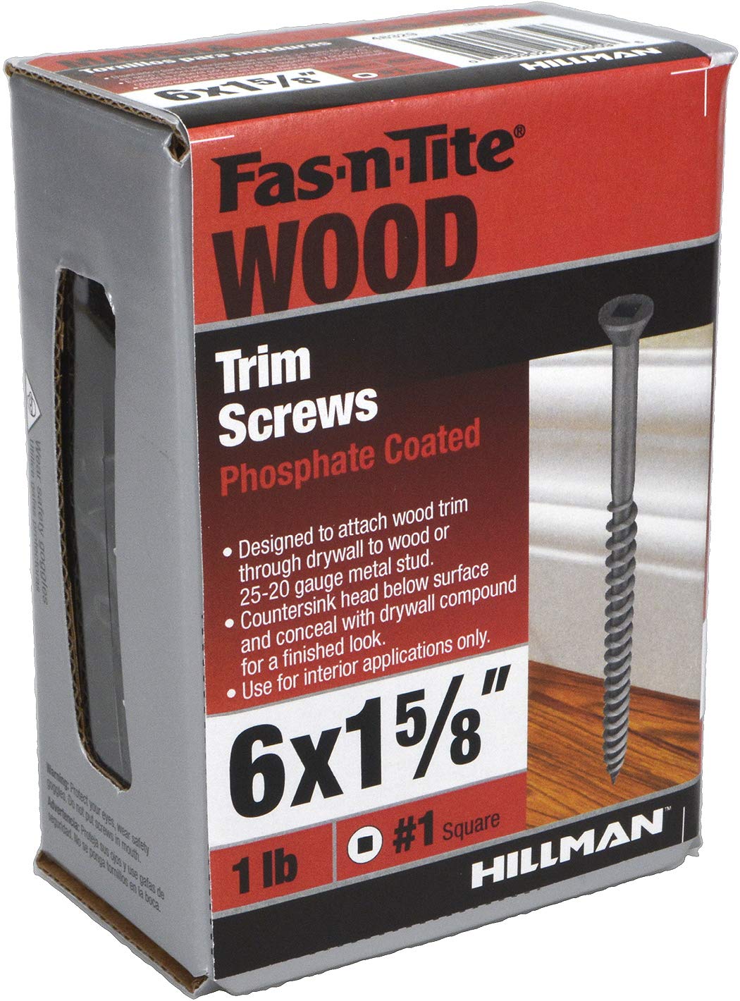 Fas-n-Tite 48329 Trim Screws, Black 0.625 inches