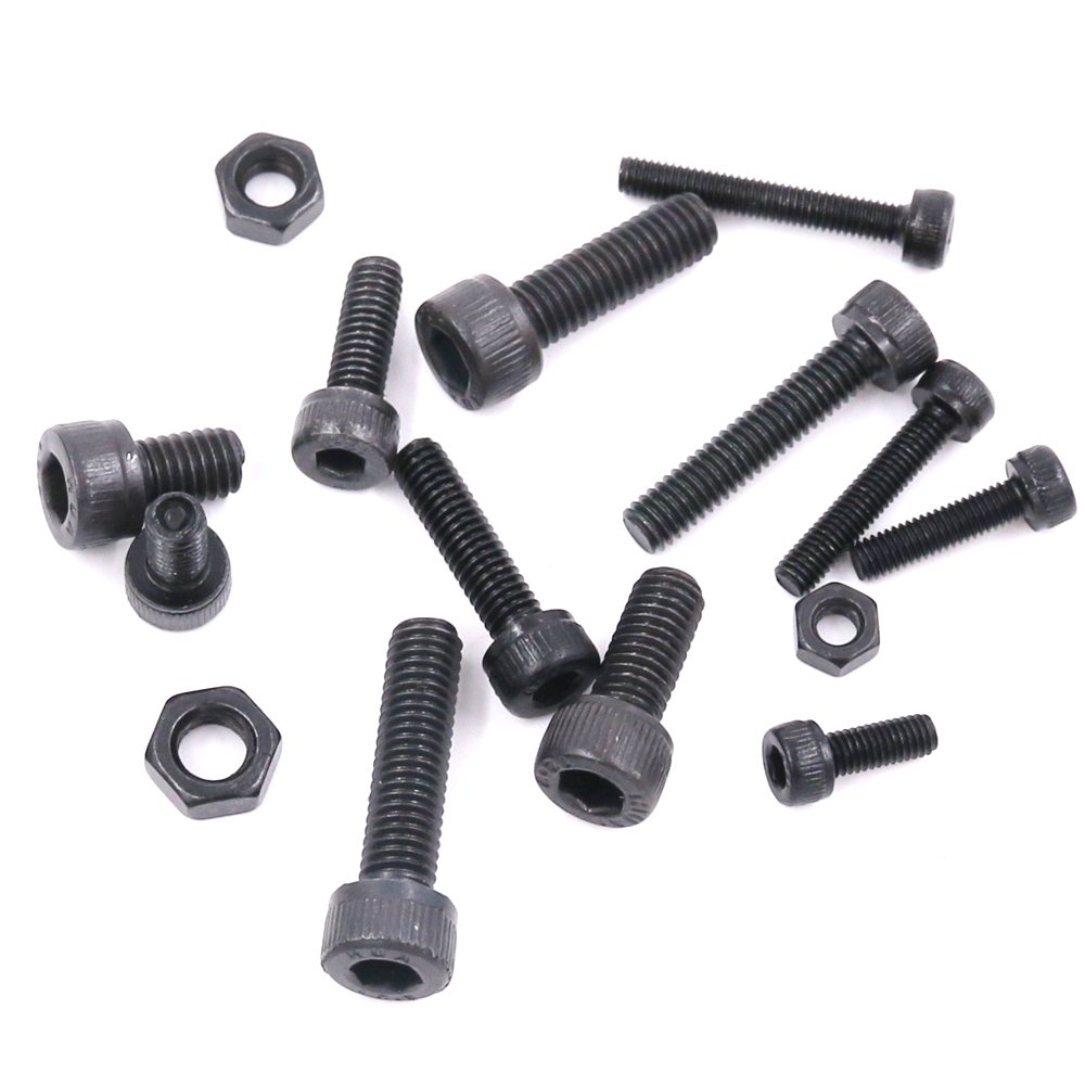 Hilitchi 510-Pcs M3 M4 M5 Alloy Steel Socket Cap Screws Hex Head Bolt Nuts Assortment Kit - 12.9 Grade Alloy Steel (Hex Socket)