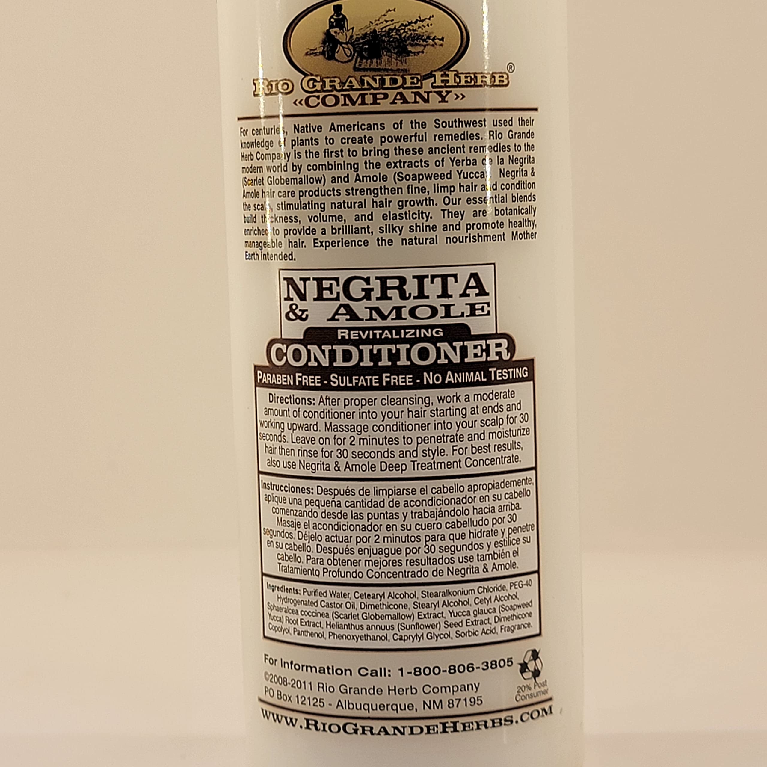 Negrita & Amole Revitalizing Conditioner 8 ounce