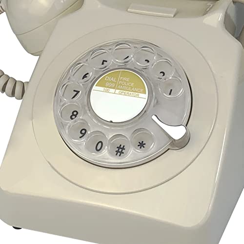 Benotek Retro Rotary Phone Old-Fashioned Decorated Antique Telephone Wired Landline Telephones for Home Office School Hotel Decor