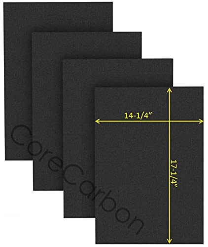 CoreCarbon 4-Pack HRF-A300 Exact Fitment Pre-Filter Designed to Fit Honeywell Insight Air Purifier Models HPA5300, HPA5300W, HPA5300B