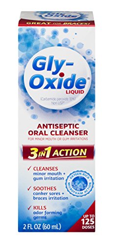 Gly-Oxide Alcohol-Free Antiseptic Mouth Sore Rinse, 2 oz, Packaging May Vary