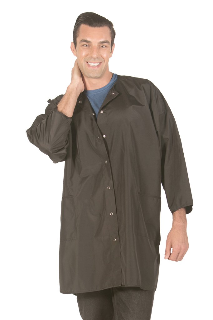 Ladybird Line Unisex Groomer Big Shirt Hair Resistant and Water Resistant Black - One Size