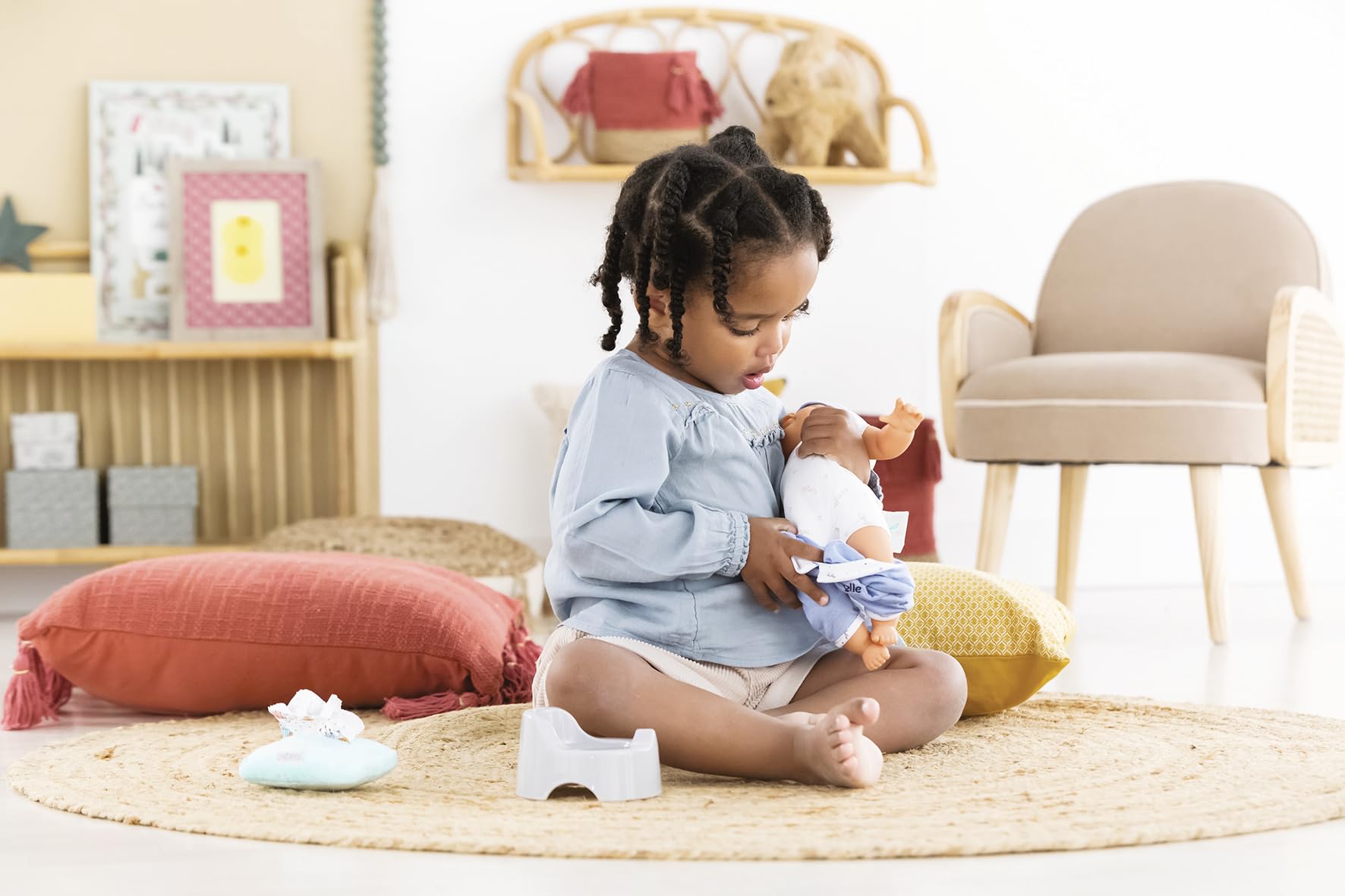 Corolle Potty and Wipe Baby Doll Accessory Set - for 12" Baby Dolls