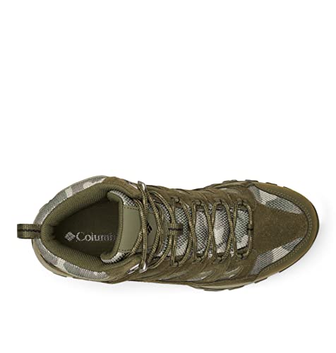 Columbia Men's Crestwood Mid Waterproof Hiking Boot Shoe, Nori/Black, 7 Wide