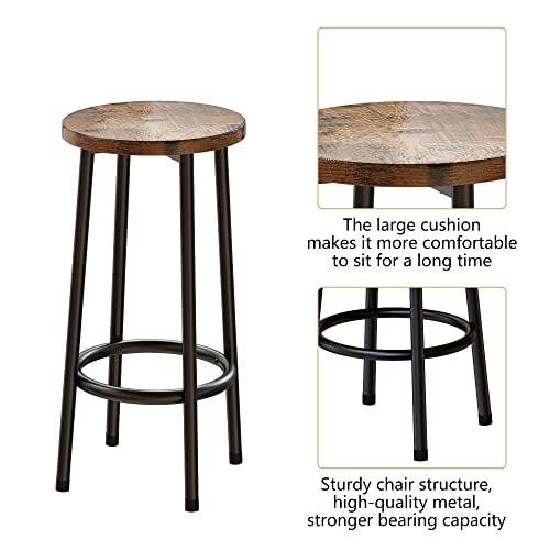 DKLGG 3 Piece Dinging Table Set, Faux Marble Dining Room Table Set with 2 Tier Storage Shelves, Bar Table Set with Bar Stools, Sturdy Kitchen Table with Storage for Restaurant, Living Room