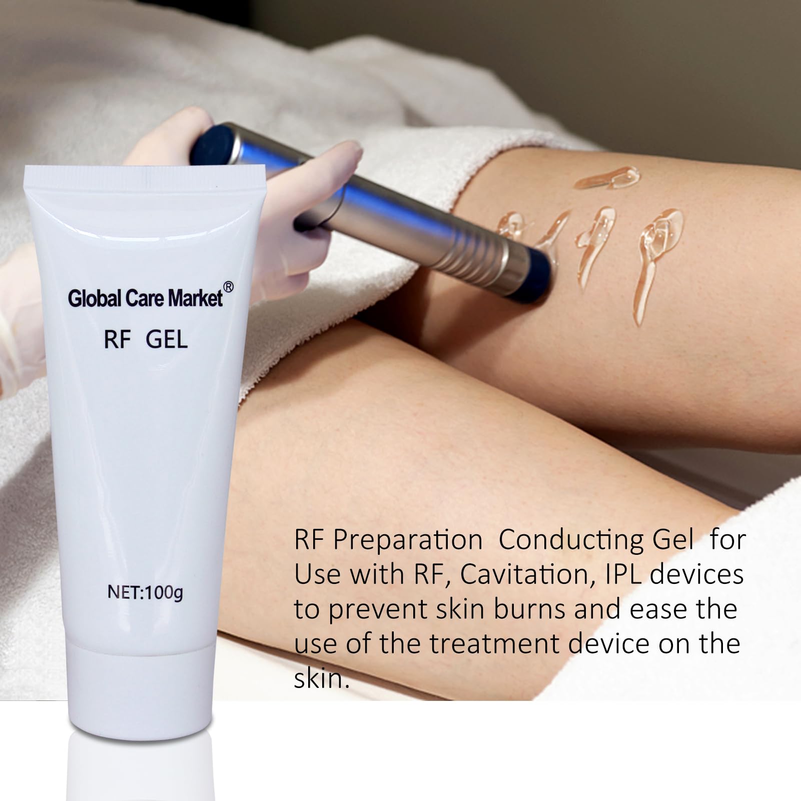 RF Gel (2 Pack) – Skin Cooling and Conducting Gel for Use with RF Face Lifting and Skin Tightening Beauty Devices