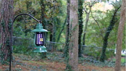 Black Flag 2000v Bug Zapper Lantern | Rechargeable Indoor/Outdoor Fly Zapper | 12-Hour Electric UV Pest Control (Green)